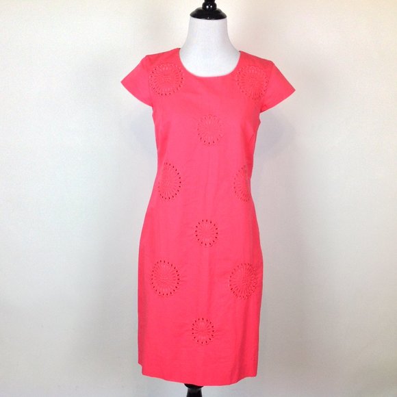 Boden | Dresses | Boden Sheath Dress Womens Us 4r Uk 8r Embroidered ...
